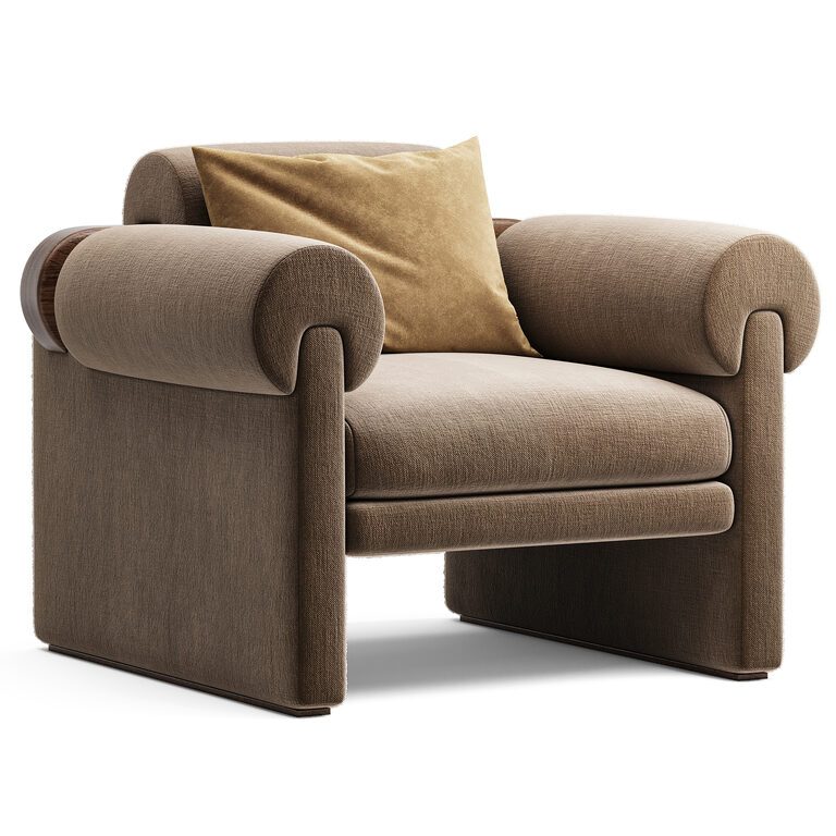 Elliot armchair (384277) 3D model - Download 3D model Elliot armchair ...