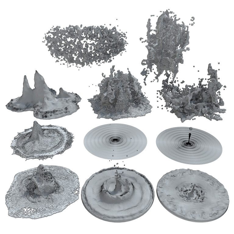 11 Water Splashes Vol 11 (384327) 3D model - Download 3D model 11 Water ...