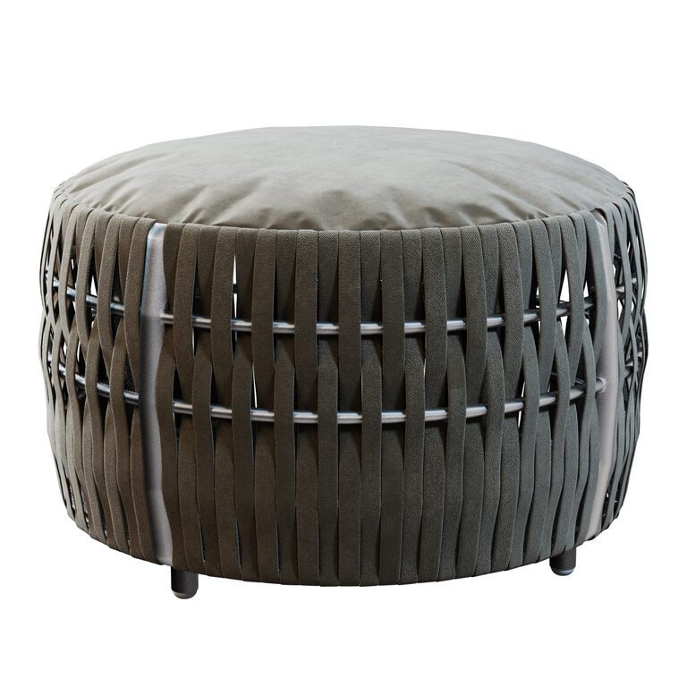Round Wrapped Pouf (384518) 3D model - Download 3D model Round Wrapped ...