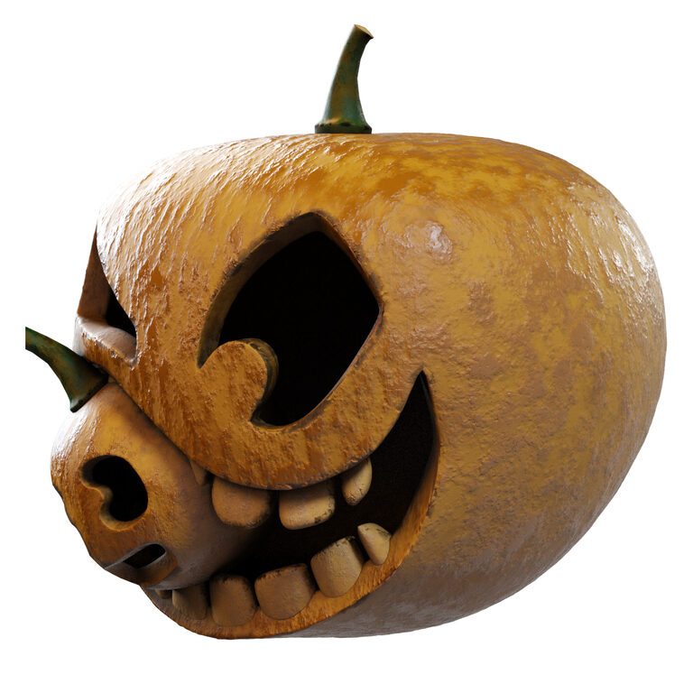 Double Halloween Pumpkin (384528) 3D model - Download 3D model Double ...