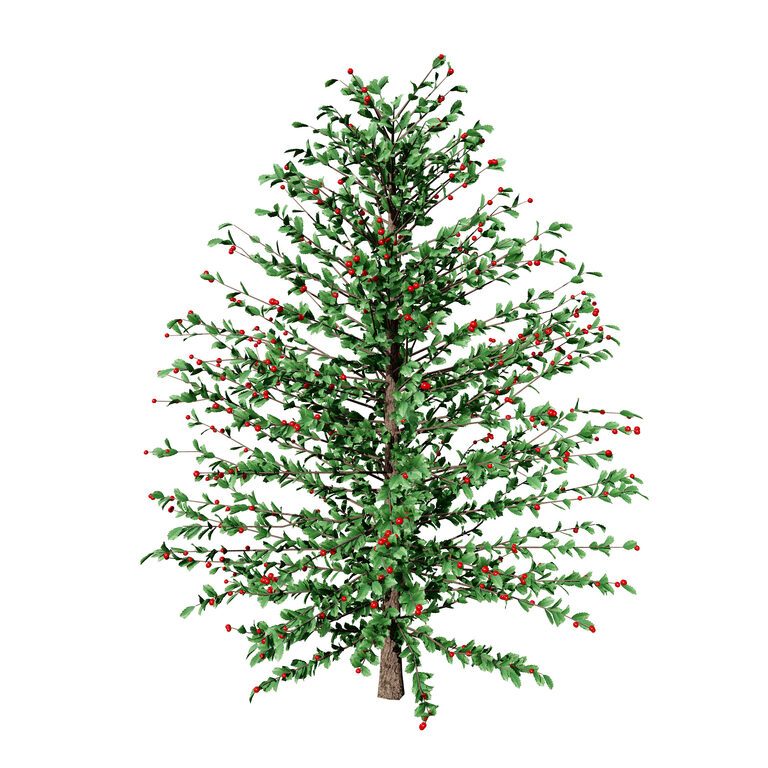 Holly Tree Collection 3D Models (384544) 3D model - Download 3D model ...