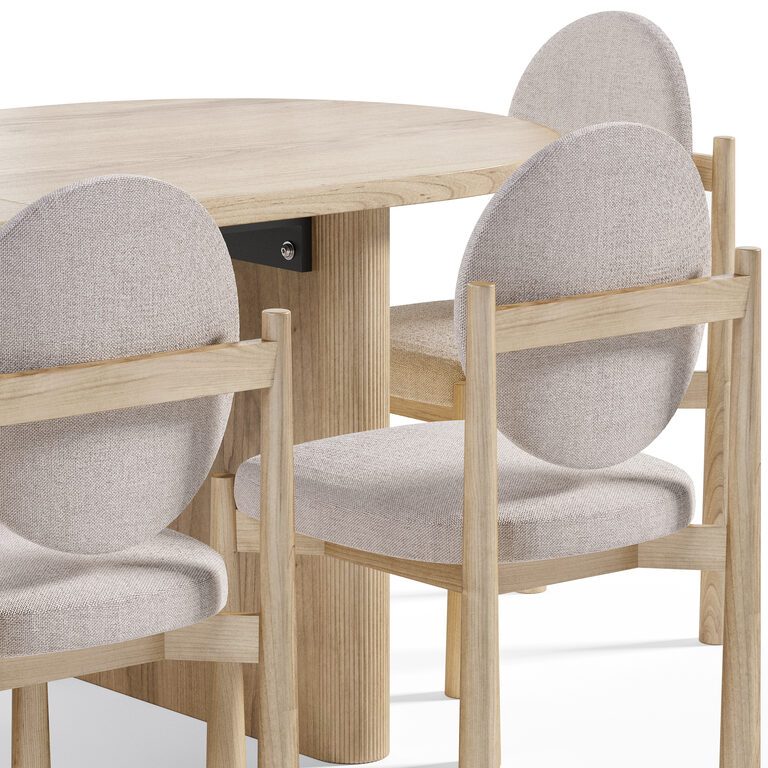 Truett chair and Ferrell table (384788) 3D model - Download 3D model ...