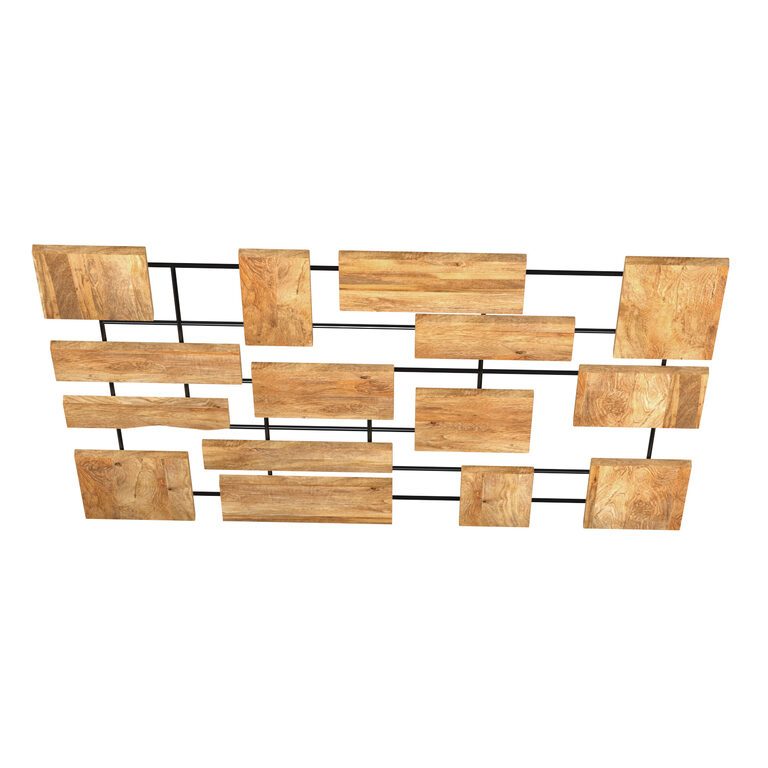 Decorative wall panel with mango wooden elements (385082) 3D model ...
