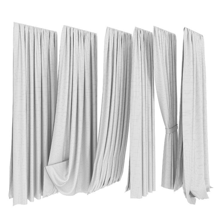 Curtains 3D models - Download 3D models | 3d-baza.com