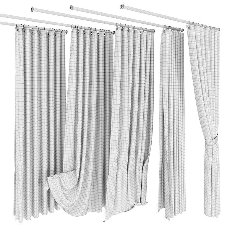 Curtains 3D models - Download 3D models | 3d-baza.com