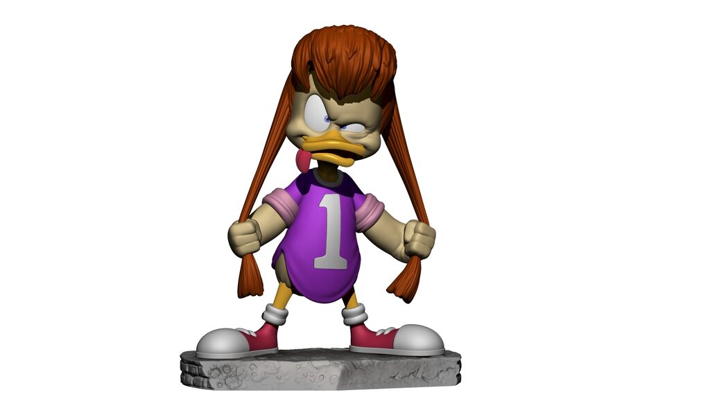 Gosalyn Mallard 2 from the animated series "Darkwing Duck" 3D model for ...