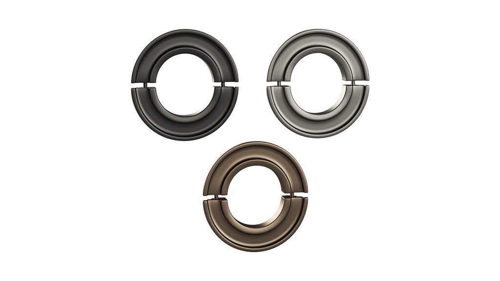 Black Radiator Pipe Flanges Aluminum Escutcheon Ring Plate (385661) 3D ...