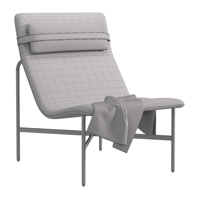 Deep Thoughts Leather Lounge armchair (385746) 3D model - Download 3D ...