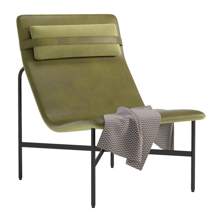 Deep Thoughts Leather Lounge armchair (385746) 3D model - Download 3D ...