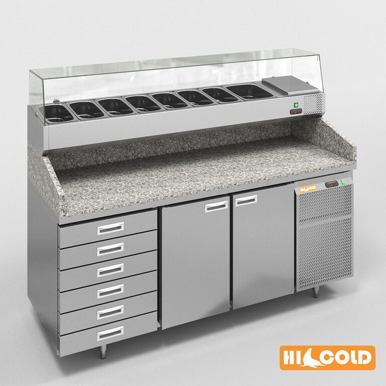 HiCold refrigerated pizza tables (385778) 3D model - Download 3D model ...