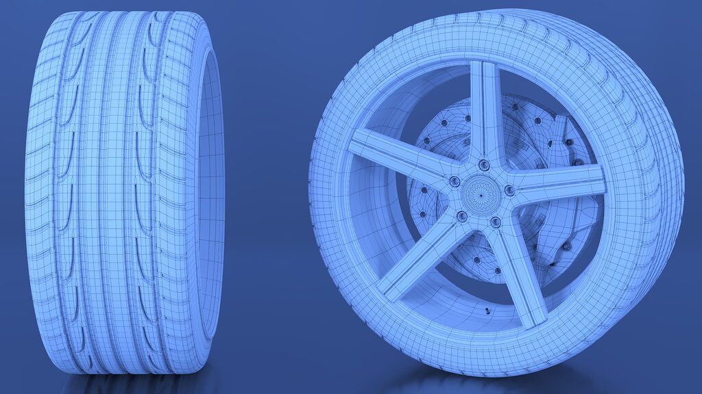 Vehicle Parts 3D Models – Wheels, Engines, and Mechanical Components ...