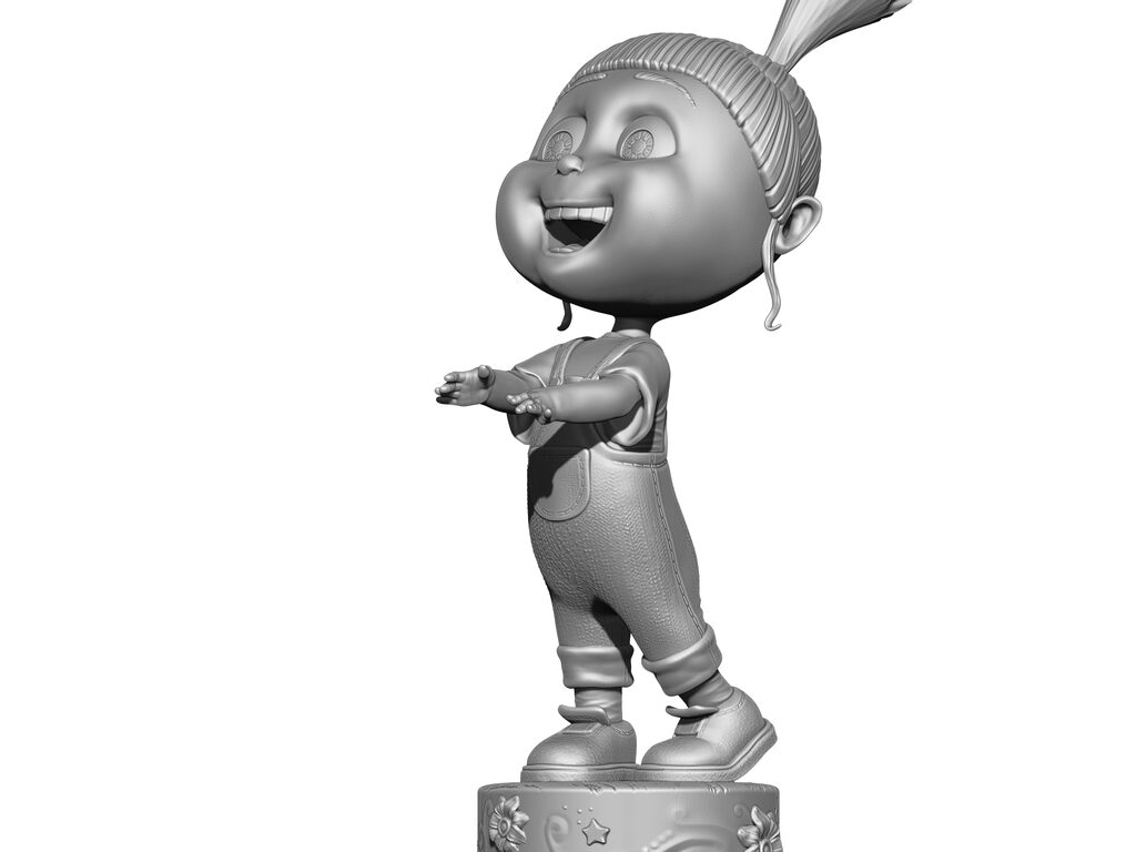 Agnes Gru from the cartoon “Despicable Me” for 3D printing. STL (385832 ...