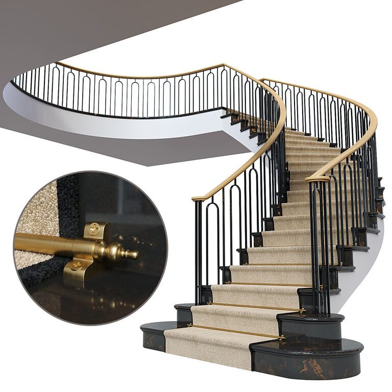 Neoclassical staircase (385864) 3D model - Download 3D model ...