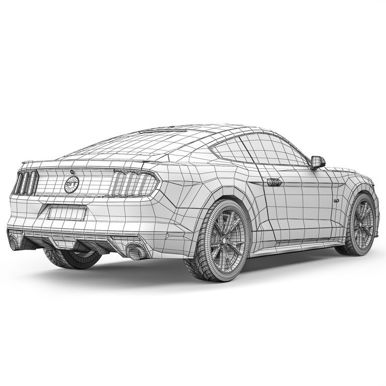 Ford Mustang 50th Anniversary Edition 2015 car (386010) 3D model ...