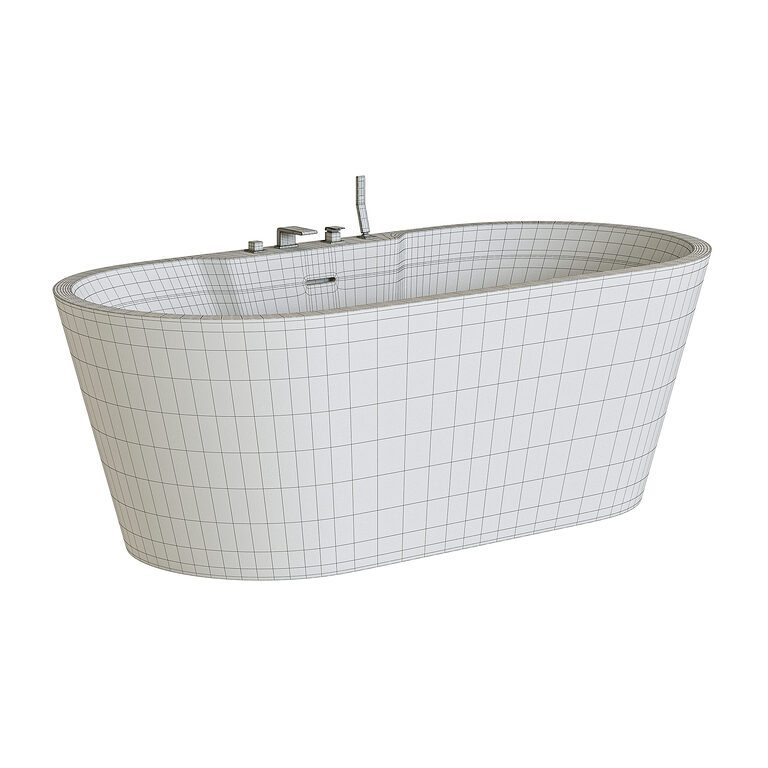 Bathtub 3D Models: Quality Designs for Your Bathroom Projects
