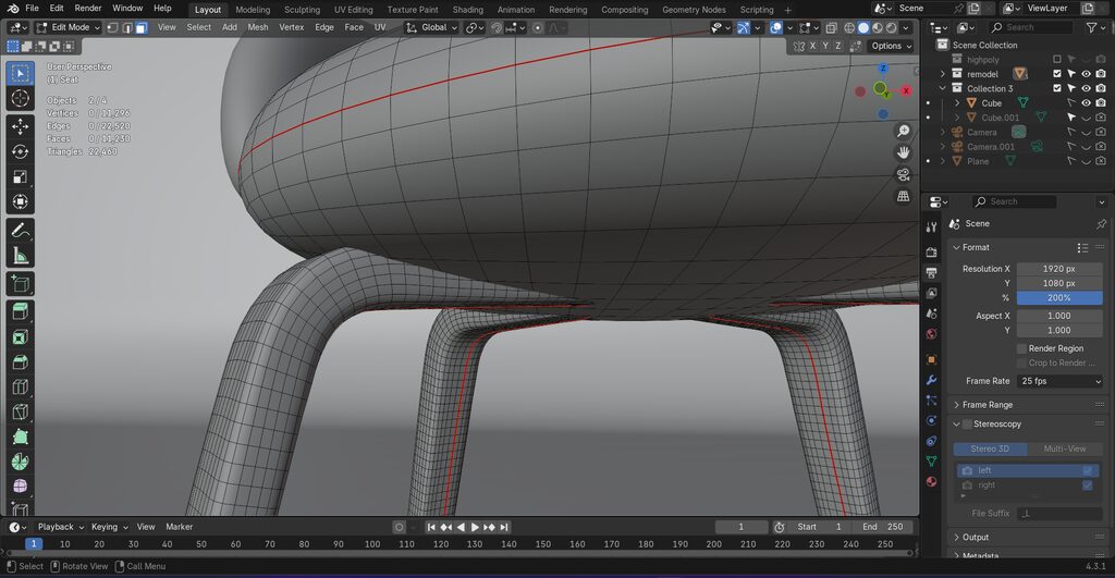 Modern Chair 3D Model - Minimalist Furniture Design (386146) 3D model ...