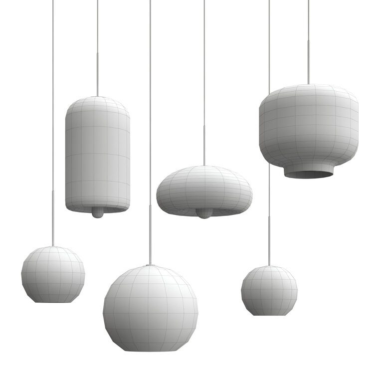 Jeremy Piles New Hanging Lamp (386170) 3D model - Download 3D model ...
