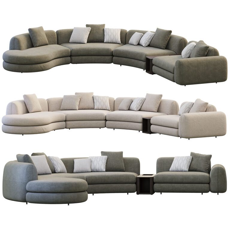 Edo Sofa By Arflex (386292) 3D model - Download 3D model Edo Sofa By ...