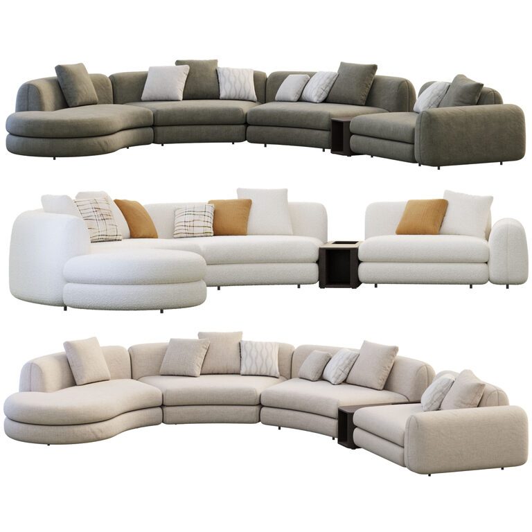 Edo Sofa By Arflex (386292) 3D model - Download 3D model Edo Sofa By ...