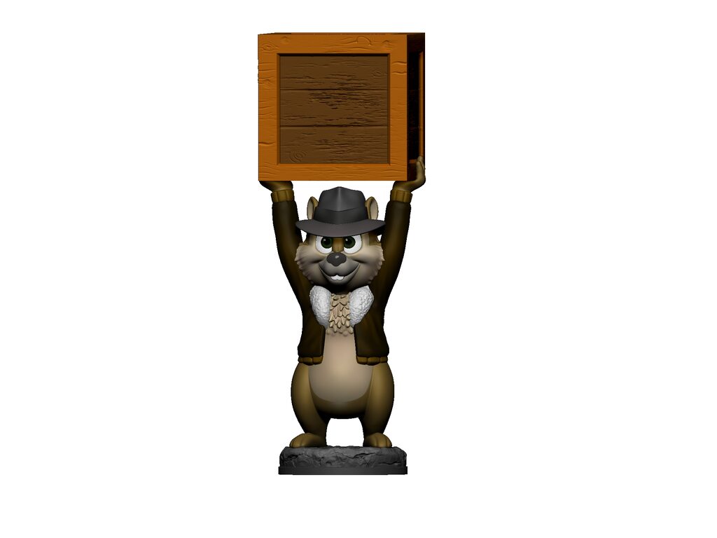 Chip is a character from a Dendy game for 3D printing. STL (386305) 3D ...