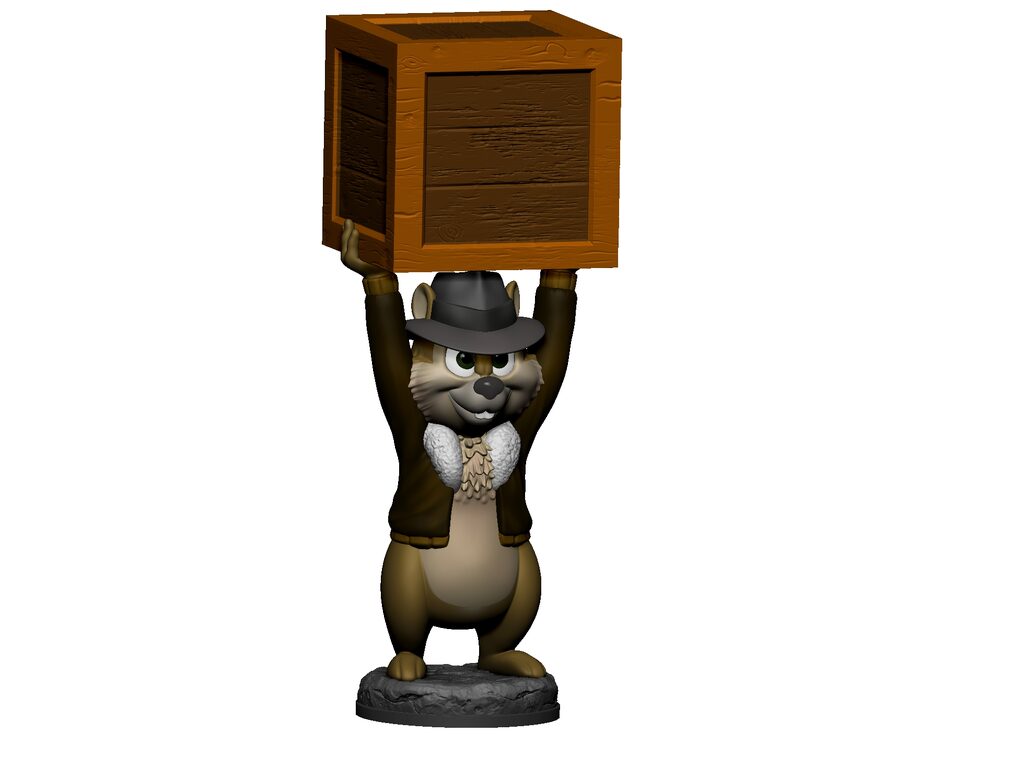 Chip is a character from a Dendy game for 3D printing. STL (386305) 3D ...
