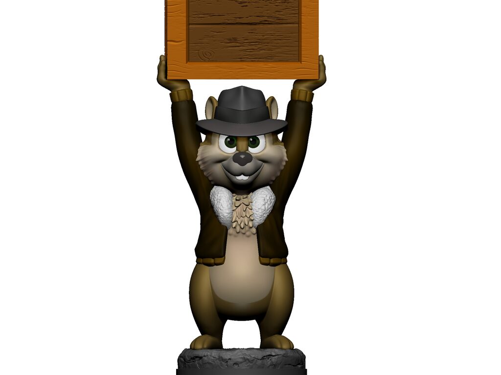 Chip is a character from a Dendy game for 3D printing. STL (386305) 3D ...