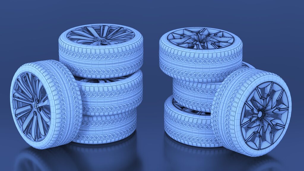 Vehicle Parts 3D Models – Wheels, Engines, and Mechanical Components ...