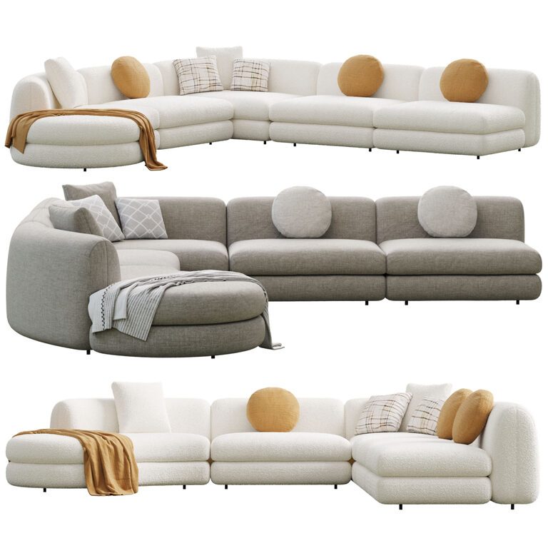 Edo Sofa By Arflex (386336) 3D model - Download 3D model Edo Sofa By ...