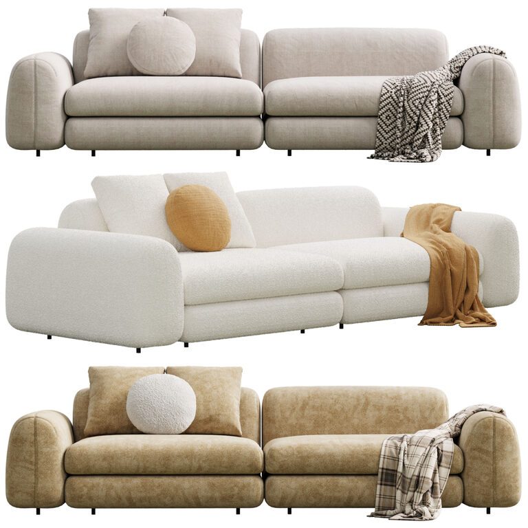 Edo Sofa By Arflex (386338) 3D model - Download 3D model Edo Sofa By ...