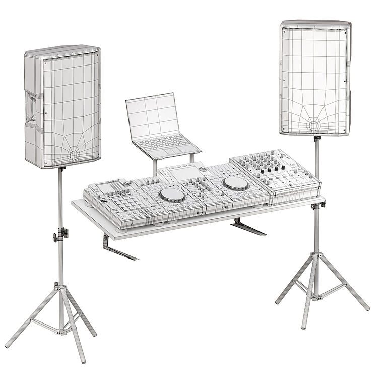 PIONEER DJ professional all-in-one DJ system XDJ-XZ (386369) 3D model ...