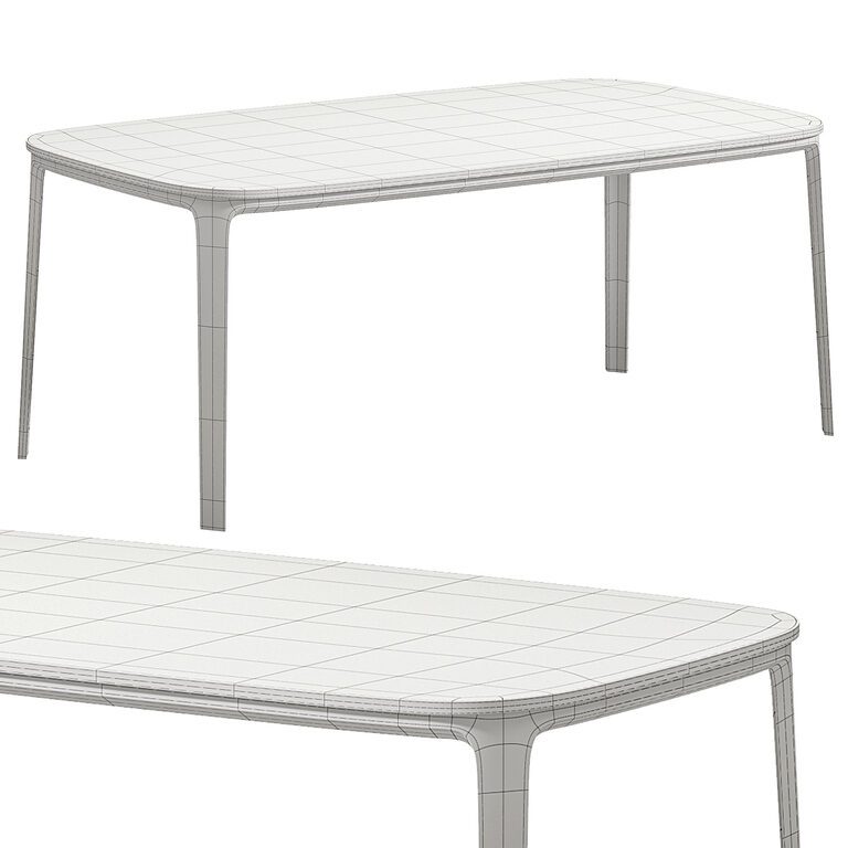 Poliform Henry dining table (386612) 3D model - Download 3D model ...
