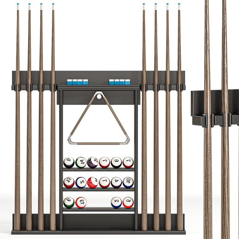 XCSOURCE Pool Stick Holder Pool Cue Rack Wall (386668) 3D model ...