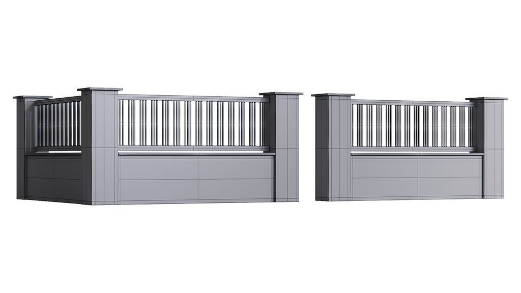 High-Quality 3D Fencing Models – Perfect for Games, Architecture & More ...
