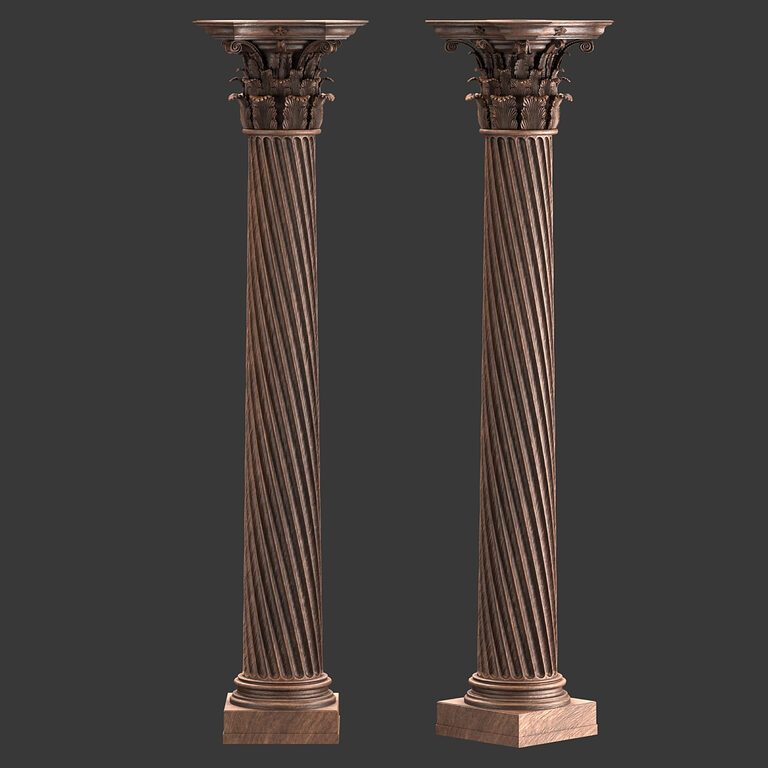 Roman column (386702) 3D model - Download 3D model Roman column (386702 ...