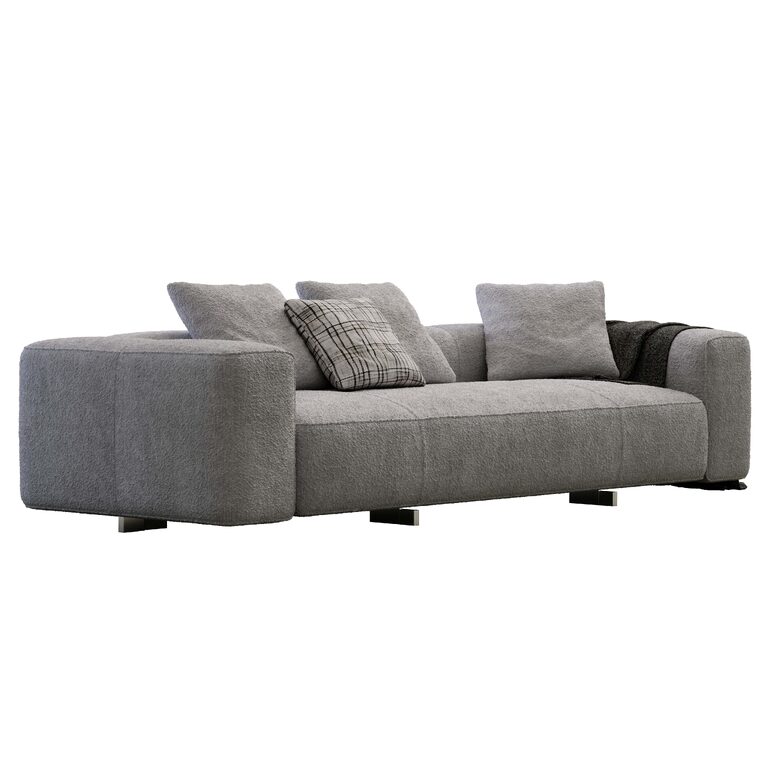 Yves Round sofa By Minotti (387001) 3D model - Download 3D model Yves ...