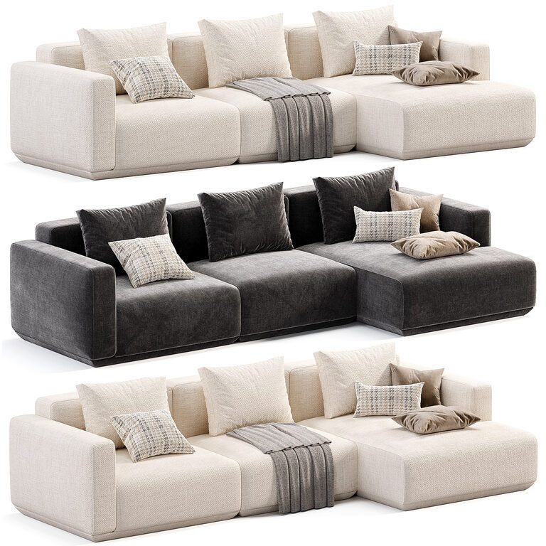 Corner Sofa (387175) 3D model - Download 3D model Corner Sofa (387175 ...