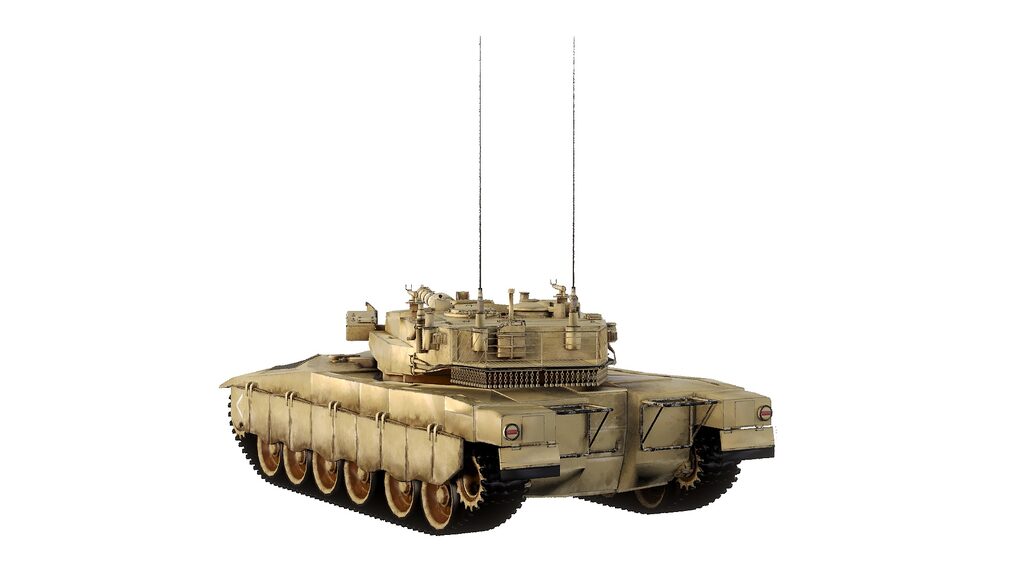 Merkava MK3 low-poly (387277) 3D model - Download 3D model Merkava MK3 ...
