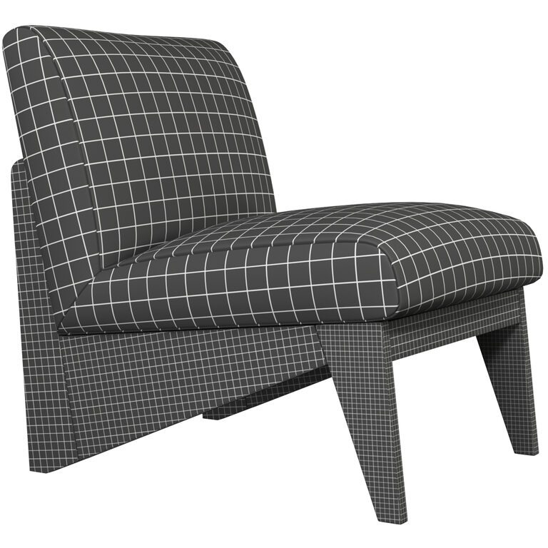 Chapman accent armchair (387315) 3D model - Download 3D model Chapman ...