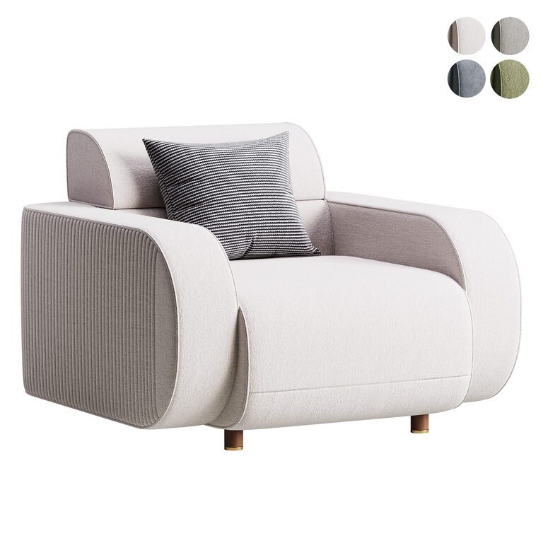 ARMCHAIR ROLLINS (387385) 3D model - Download 3D model ARMCHAIR ROLLINS ...