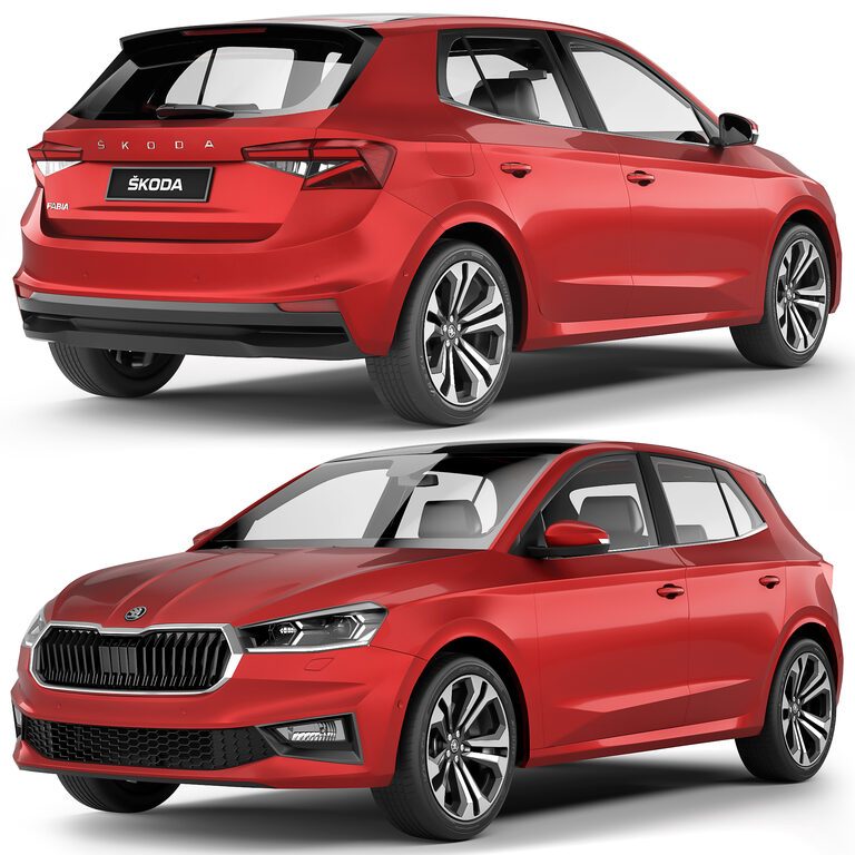 Skoda Fabia 2022 car (387461) 3D model - Download 3D model Skoda Fabia ...