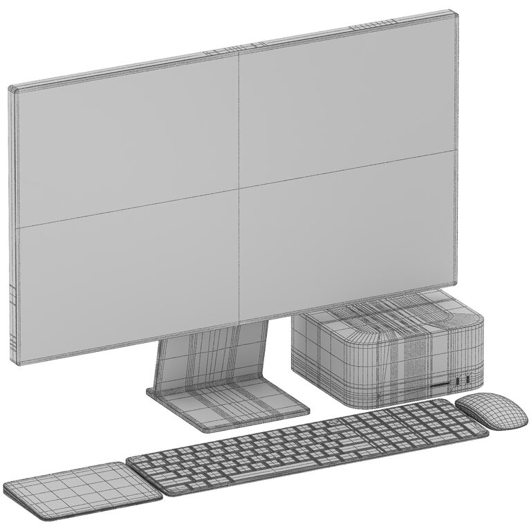 Apple mac studio computer collection (387674) 3D model - Download 3D ...
