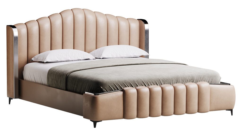Glam Style Bed (387703) 3D model - Download 3D model Glam Style Bed ...