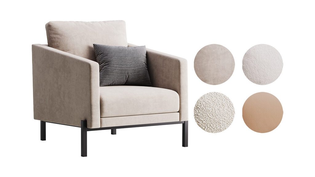 LASKASAS MUNIQUE ARMCHAIR (387709) 3D model - Download 3D model ...