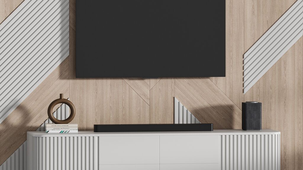 Modern TV Wall 034 (387782) 3D model - Download 3D model Modern TV Wall ...