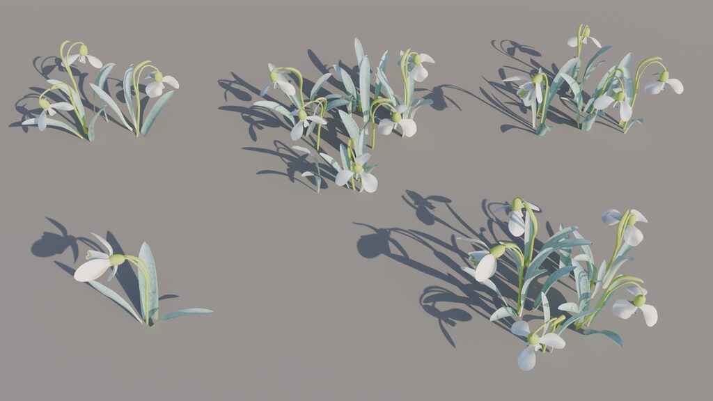 Spring flowers (387838) 3D model - Download 3D model Spring flowers ...