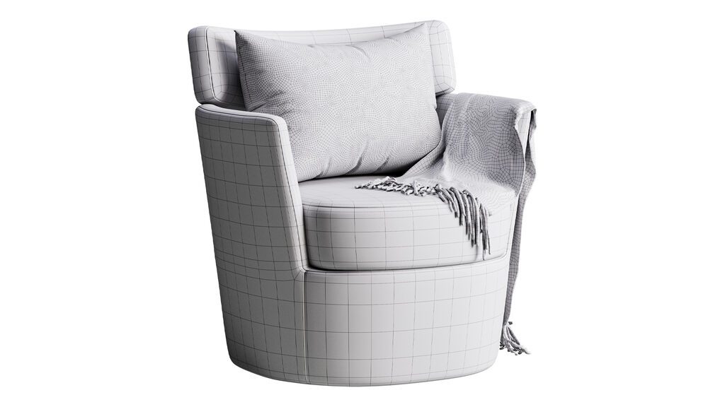 Pierre Frey void armchair (387845) 3D model - Download 3D model Pierre ...
