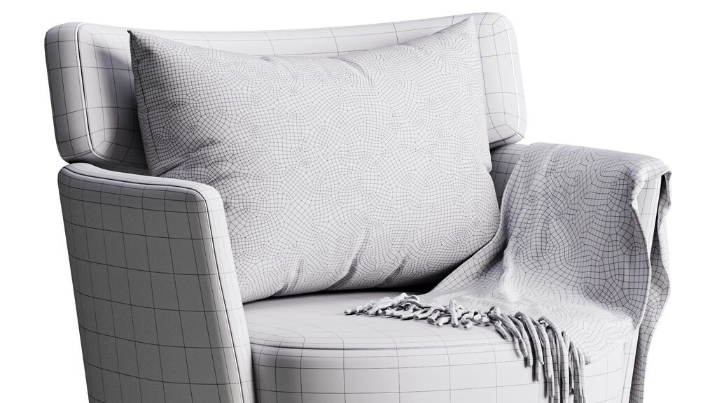Pierre Frey void armchair (387845) 3D model - Download 3D model Pierre ...