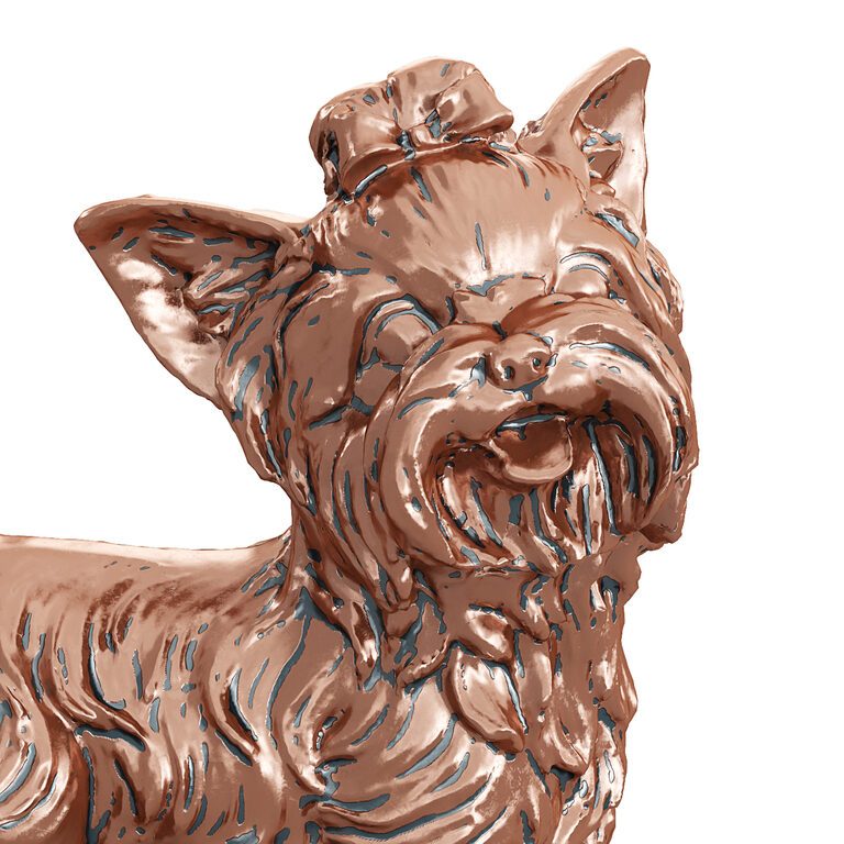 Yorkie dog figurine (387878) 3D model - Download 3D model Yorkie dog ...