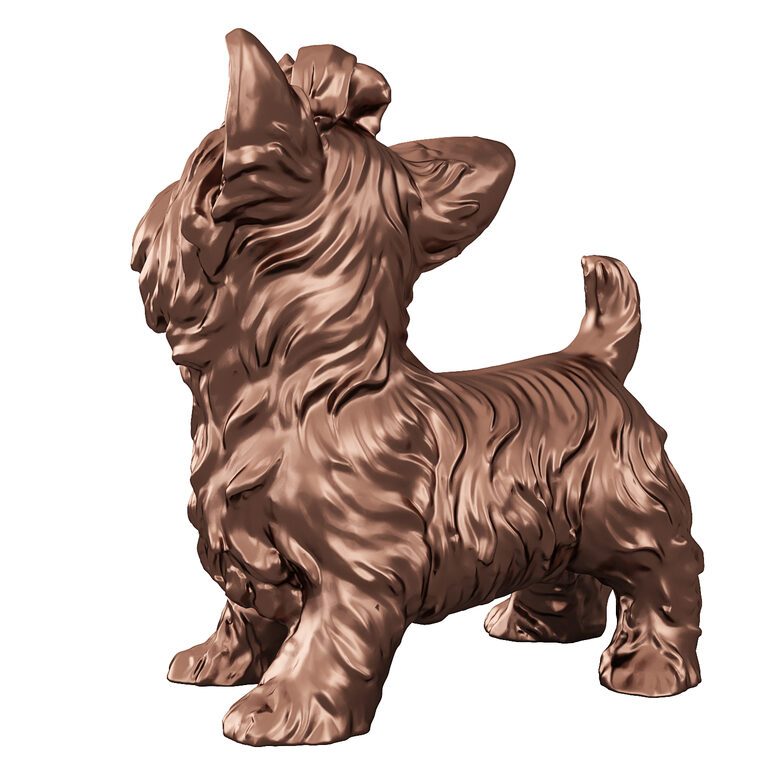 Yorkie dog figurine (387878) 3D model - Download 3D model Yorkie dog ...