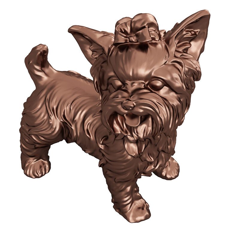 Yorkie dog figurine (387878) 3D model - Download 3D model Yorkie dog ...